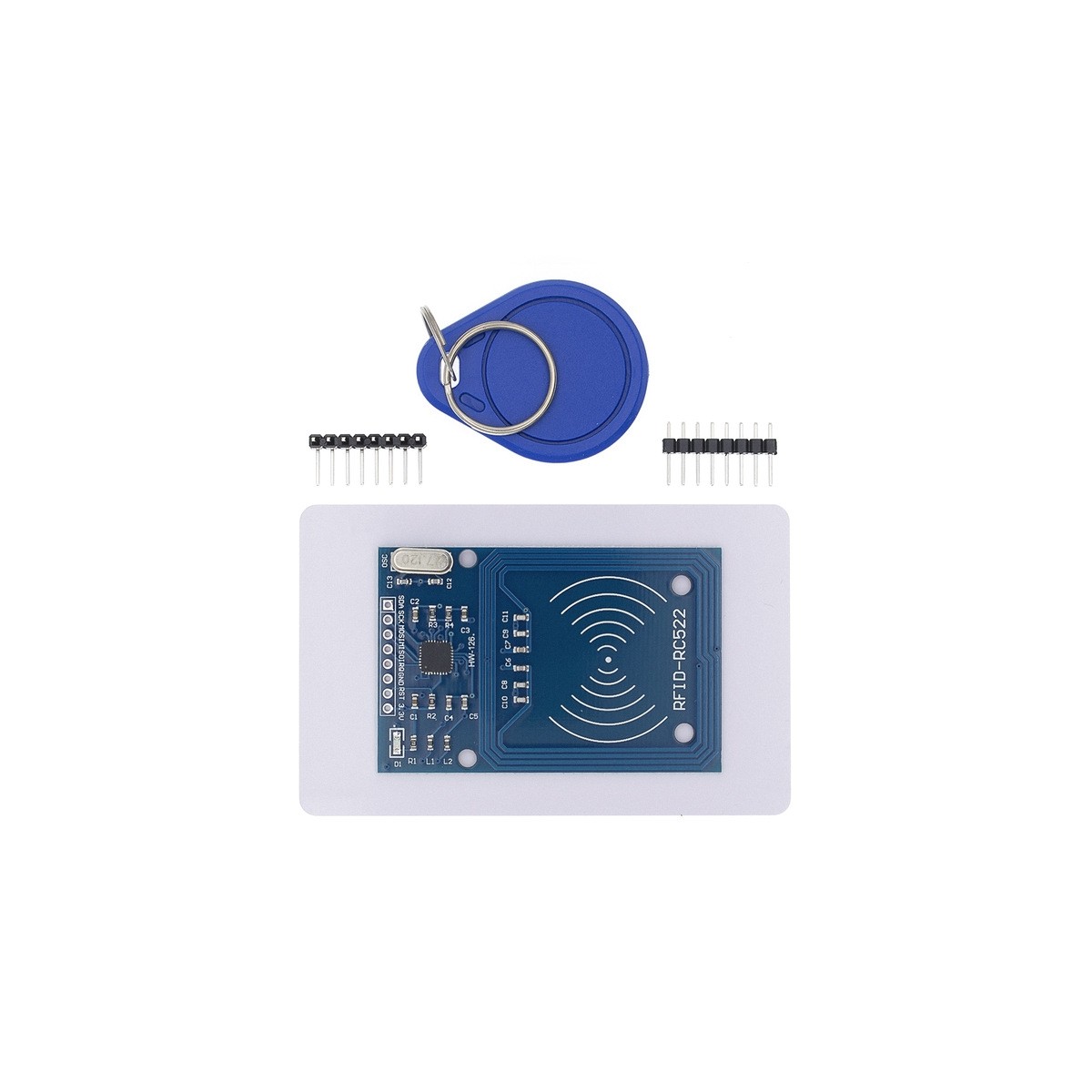 MODULO RFID RC522 + LLAVERO TAG +TARJETA 13,56 Mhz MIFARE ARDUINO...