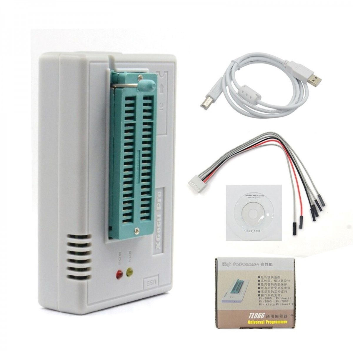 Programador Universal Bios EPROM TL866II Plus EEPROM PIC AVR USB Nand ...