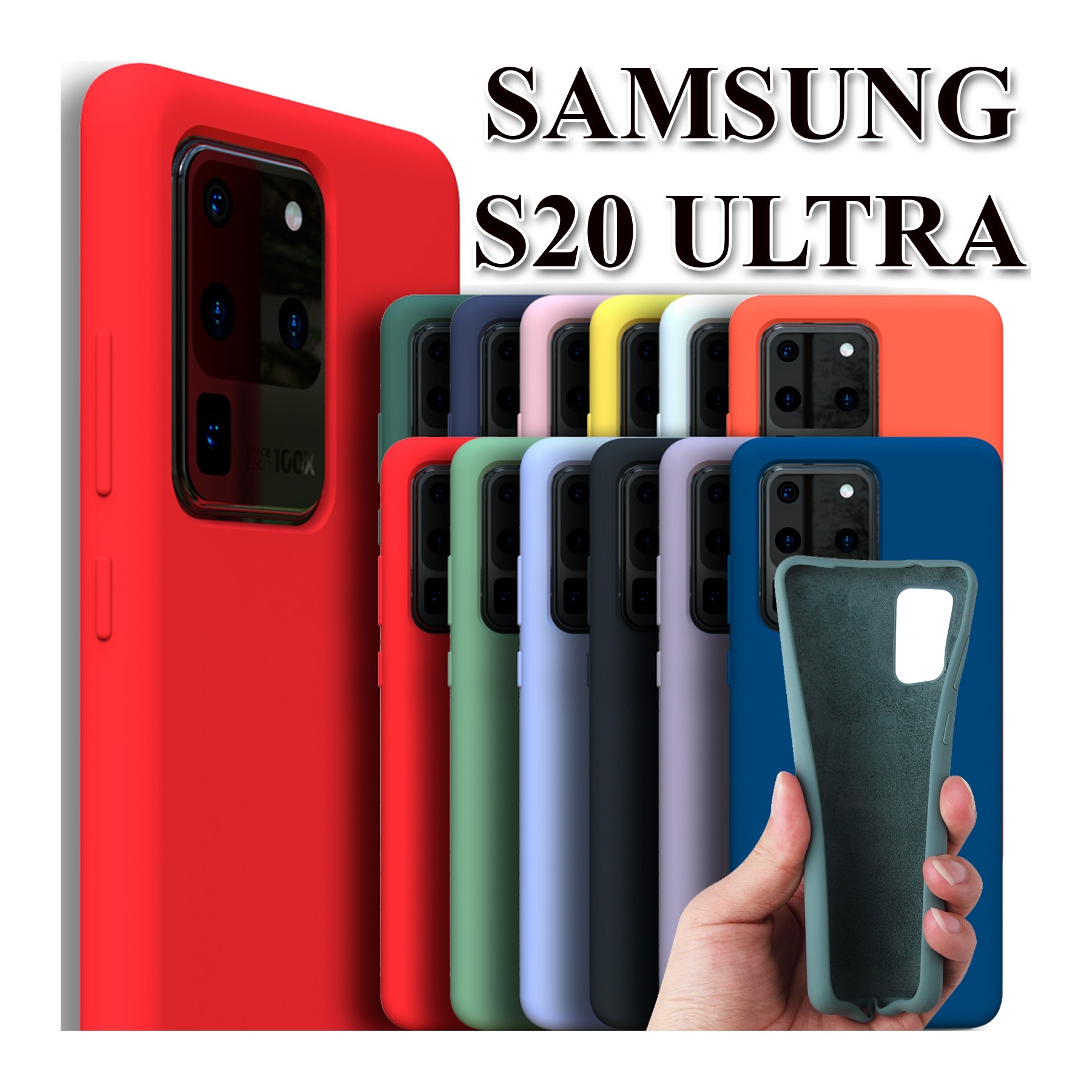Funda de Silicona Suave para Samsung Galaxy S20 Ultra - Diseño Or...