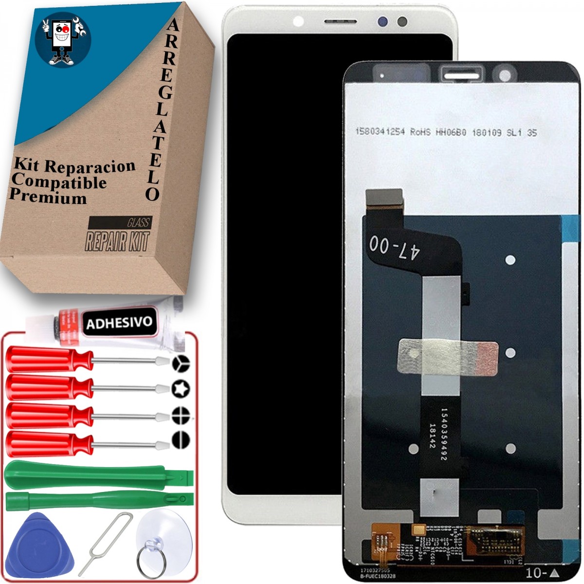 Pantalla Para Xiaomi Redmi Note 5 & 5 Pro, Completa, Blanca