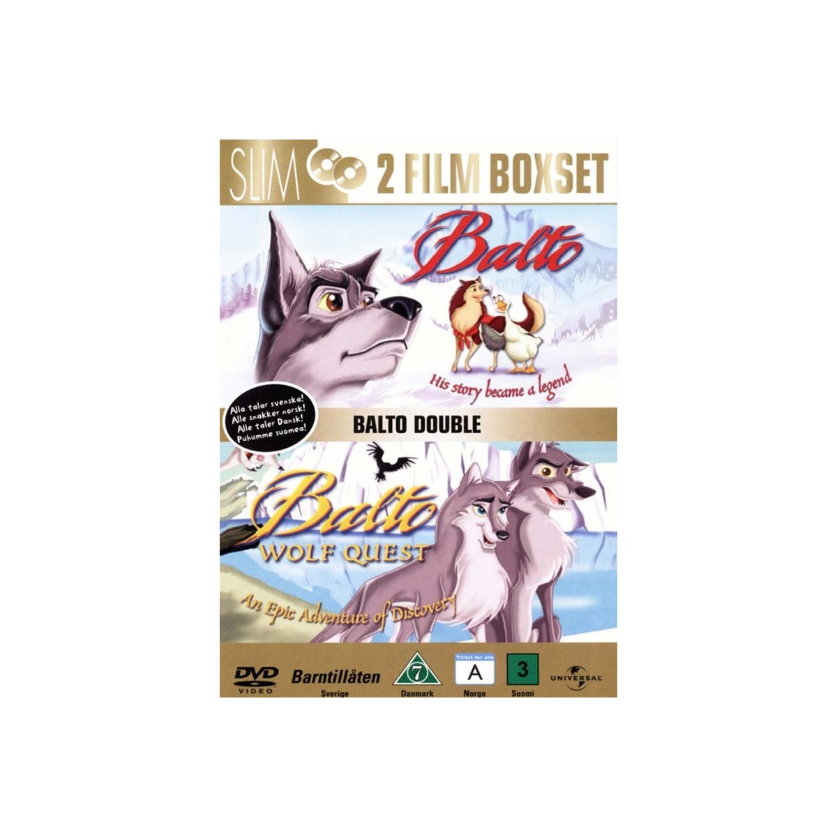 Balto / Balto II: Wolf Quest (2 film) - DVD