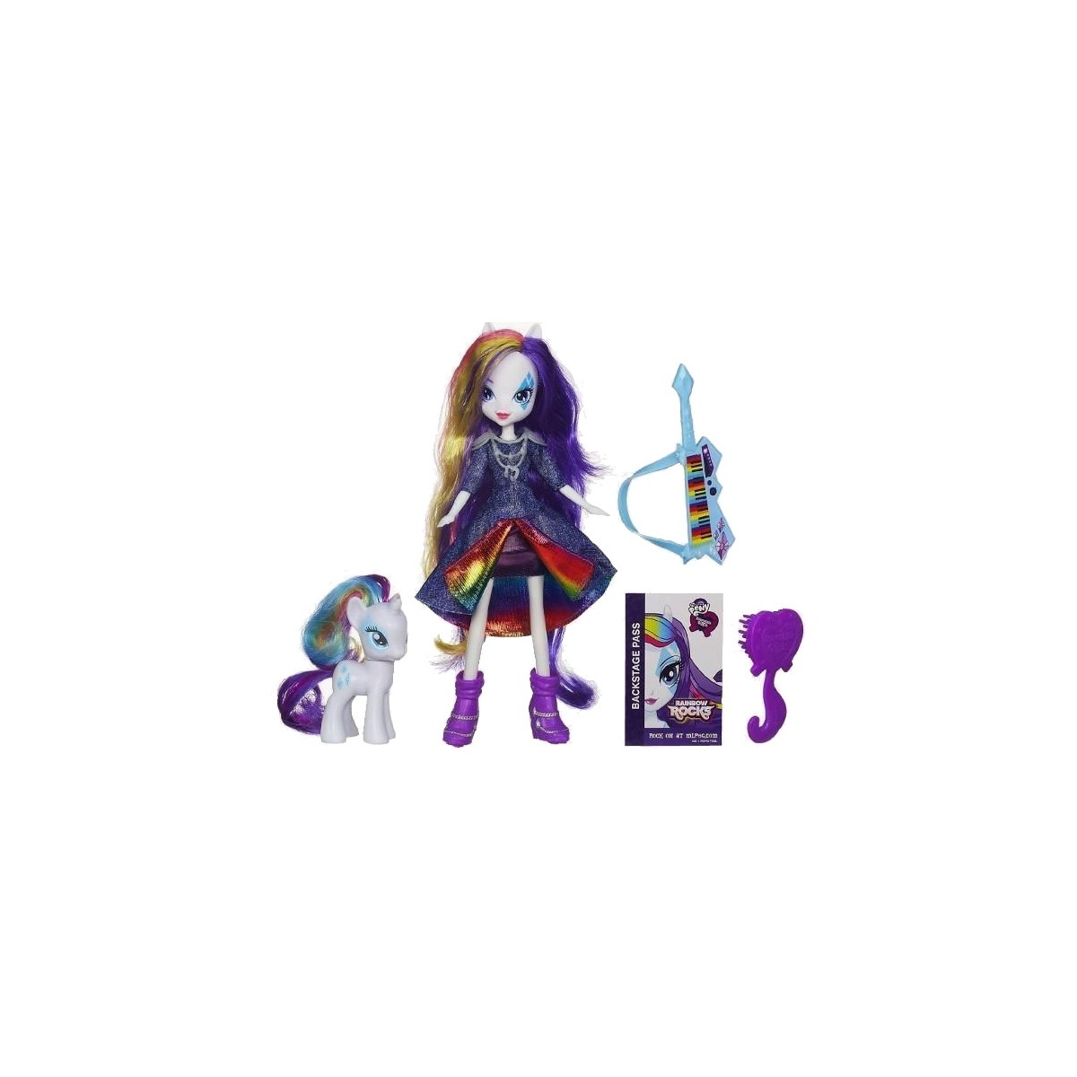 My Little Pony - Equestria Girls - Rainbow Rocks - Rarity Doll and Pony ...