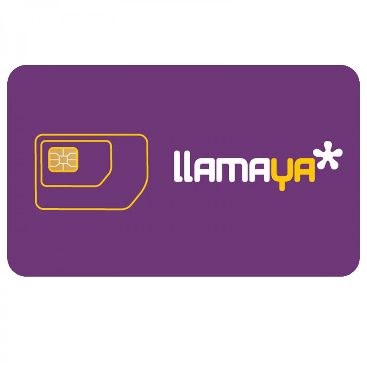 Tarjeta Sim Prepago Llamaya Espana Nueva con 150 Minutos y 3GB de Datos